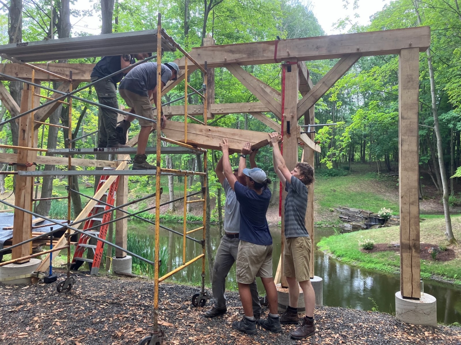 Timber Frame Workshop - Lancaster County Timber Frames, Inc.